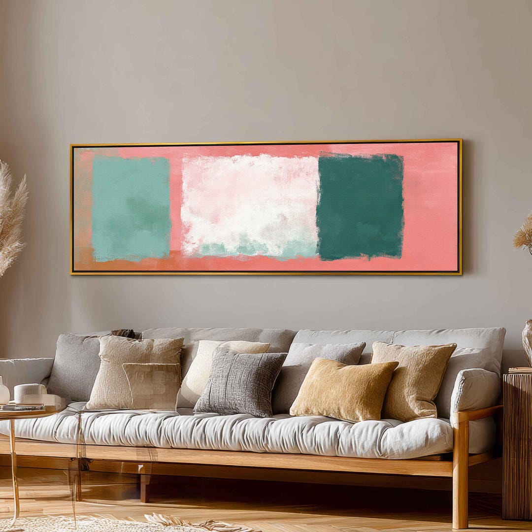 Mark Rothko Panoramic Wall Art, Color Block Canvas Print, Long ...