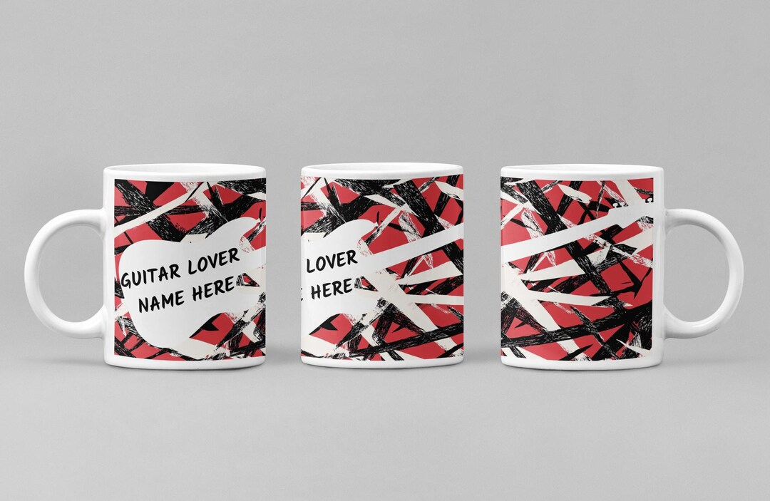Personalized Guitar Mug: Eddie Van Halen Inspired Rock Music Gift - Etsy