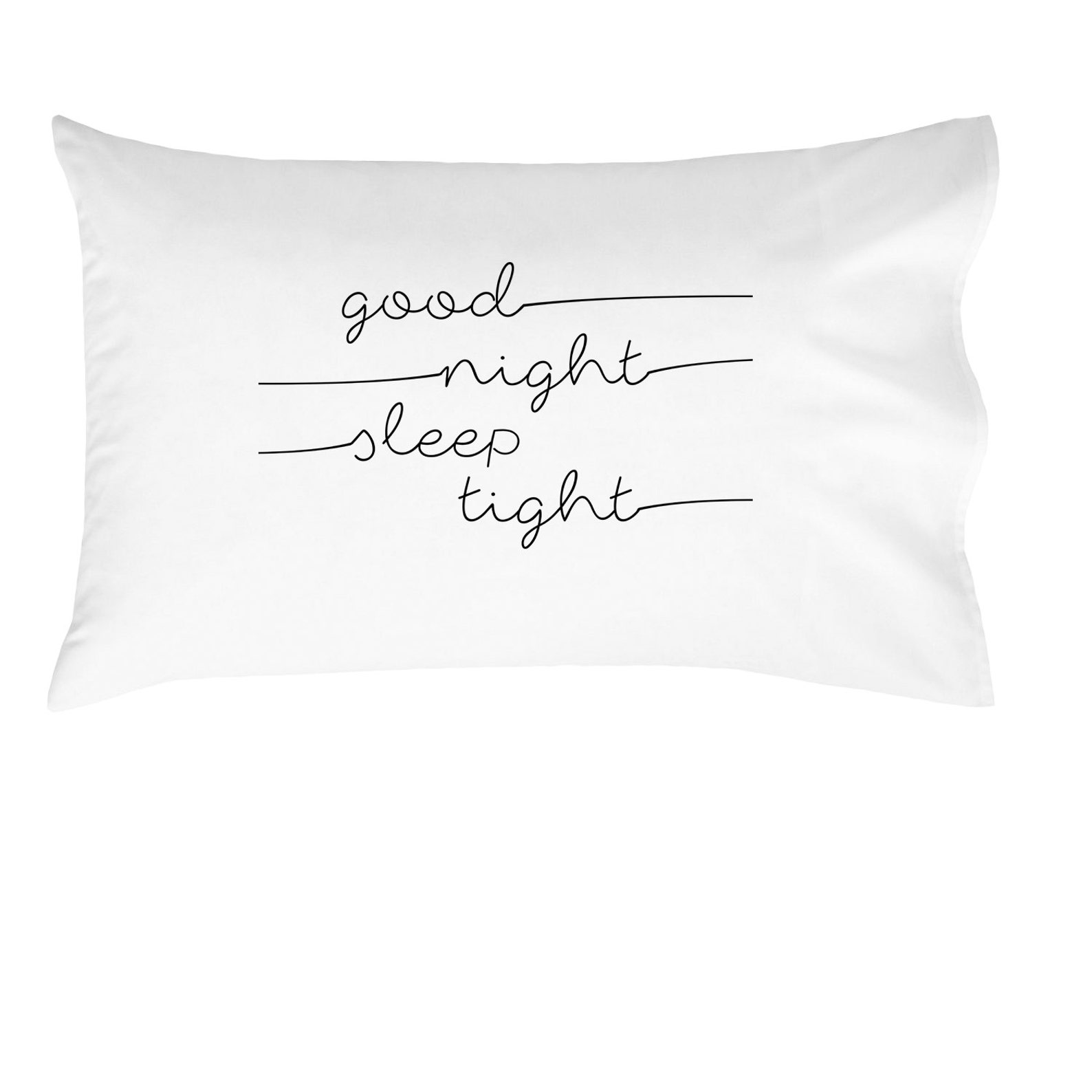 Good Night Sleep Tight Pillow Case Childs Pillow Kids - Etsy