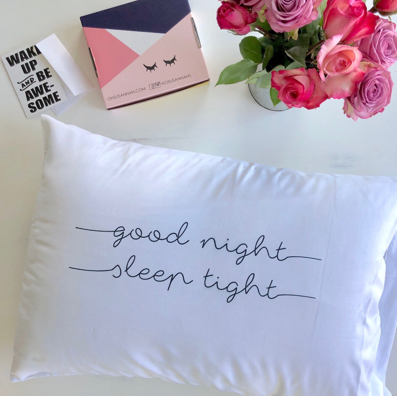 Good Night Sleep Tight Pillow Case Childs Pillow Kids - Etsy