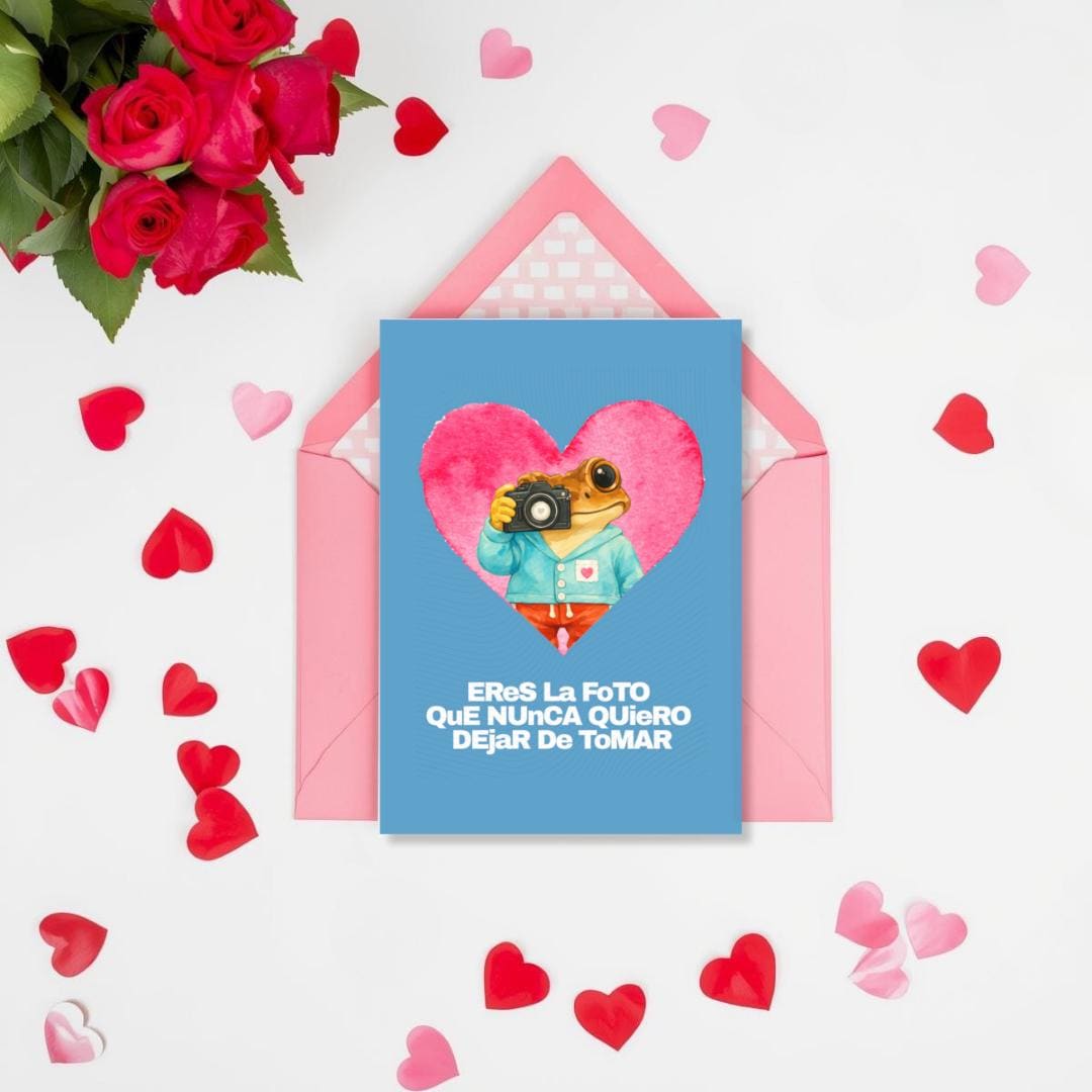 Romantic Sapo Card | Spanish Anniversary Card | Baile Inolvidable ...