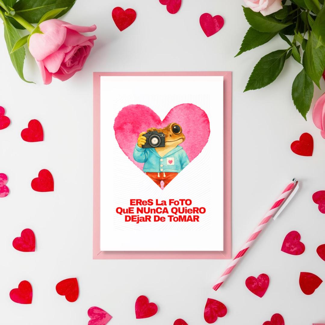 Romantic Sapo Card | Spanish Anniversary Card | Baile Inolvidable ...