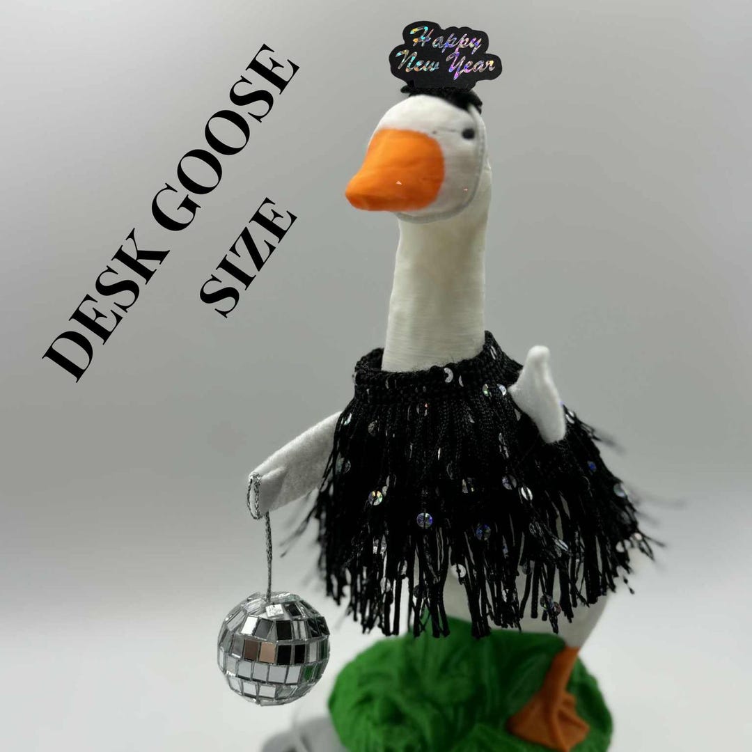 Handmade New Year's Goose Costume | Mini Disco Ball, Felt Outfit (fits ...