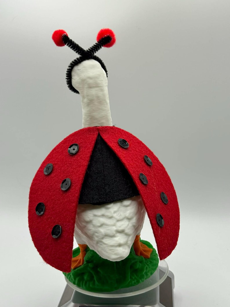 Ladybug Desk Goose Outfit | Handmade Felt 7" Costume - Etsy UK