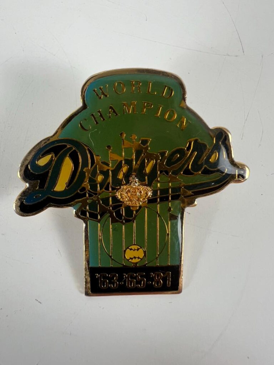 Vintage Los Angeles Dodgers World Champion Enamel Pin – Dodger Stadium ...