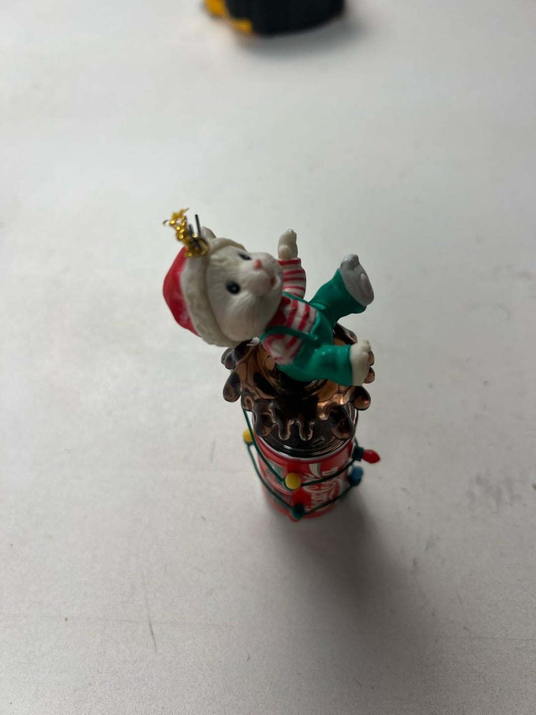 Vintage Coca-cola Christmas Ornament • Bear/mouse Figure on Coke Can ...