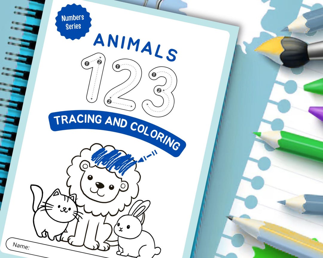 NUMBER TRACING and Coloring Workbook PDF | Preschool Math Practice ...