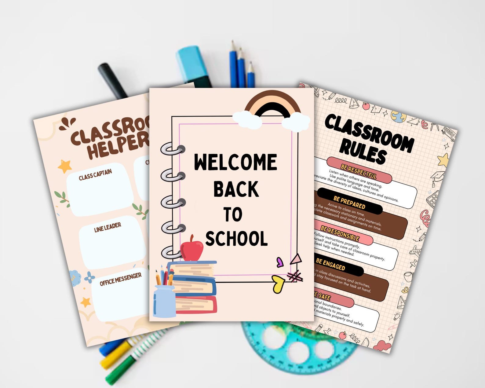 Teacher Planner Printable: Back to School Class Organizer (PDF Download ...