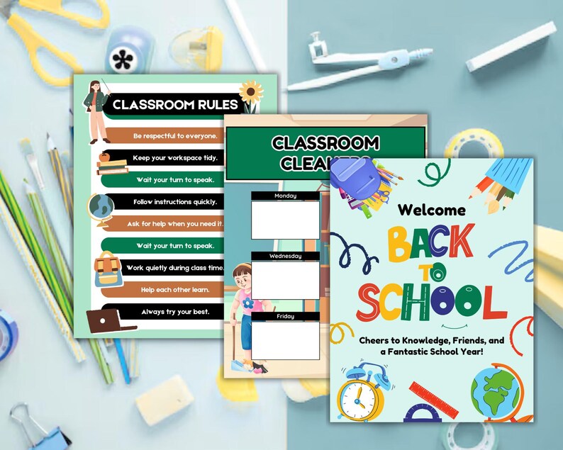 Teacher Planner Printable: Back to School Class Organizer (PDF Download ...