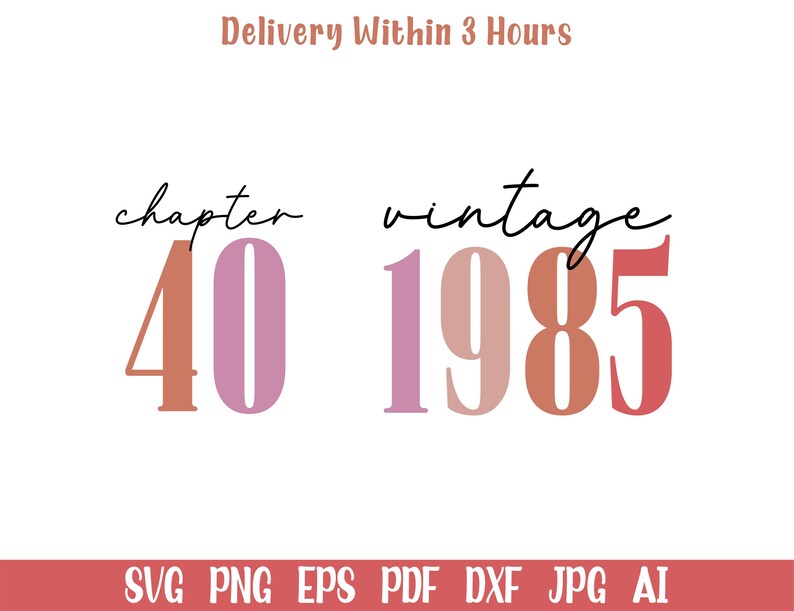 Chapter 40 Svg, Vintage 1985, Chapter 40 Png, Birthday Png, WTF Png ...