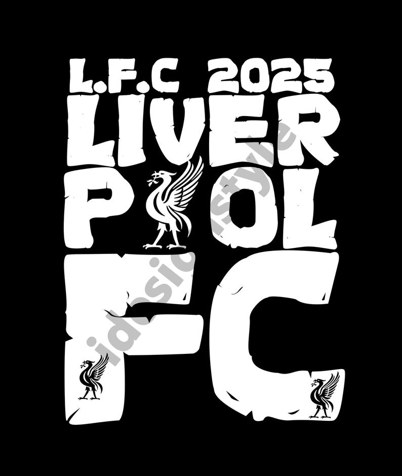 Liverpool FC 2025 T-shirt Design: Red & White PNG (digital Download) - Etsy