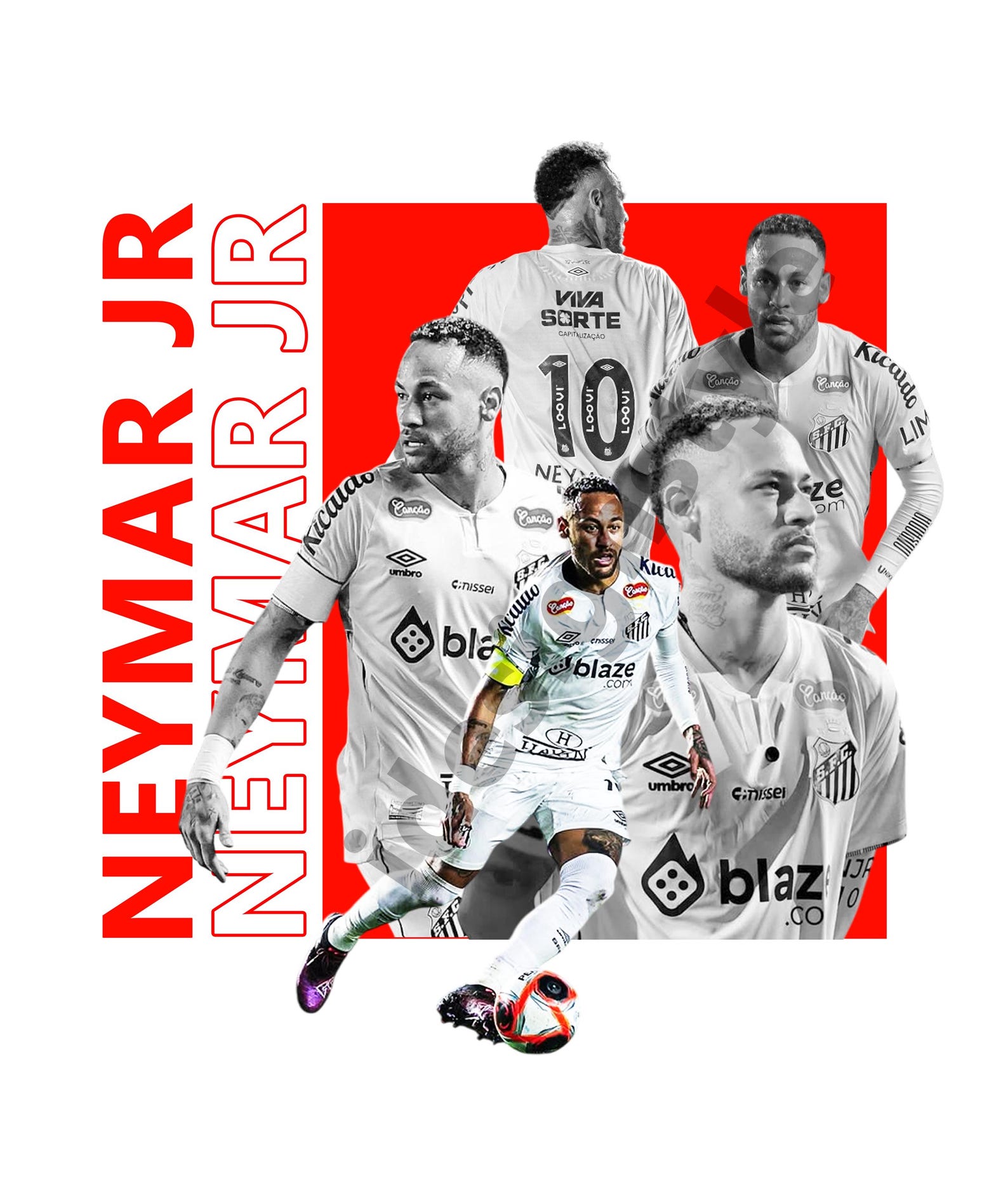Neymar Soccer Graphic: PNG T-shirt Design (digital Download) - Etsy