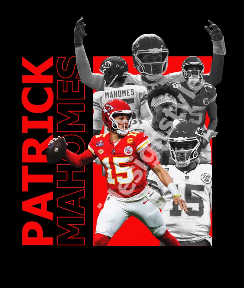 Patrick Mahomes Streetwear Design: KC Football PNG (digital Download ...