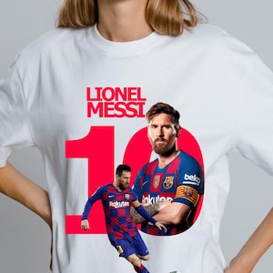 Lionel Messi Tshirt Design, Messi Soccer Graphic Tees, Soccer DTF ...