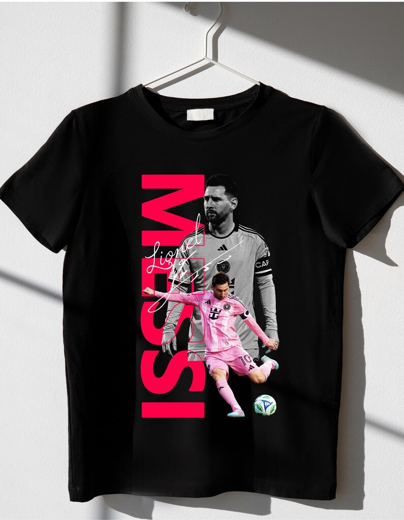 Lionel Messi T-shirt Design: Soccer Graphic (PNG Digital Download) - Etsy