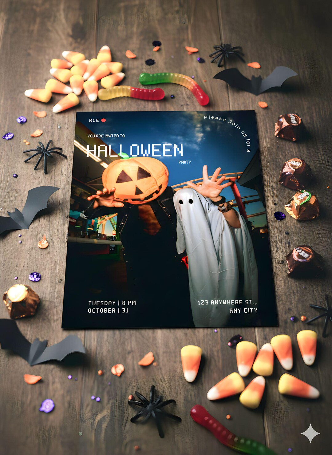 Halloween Digital Paper Horror Character Ghostface Halloween Digital ...