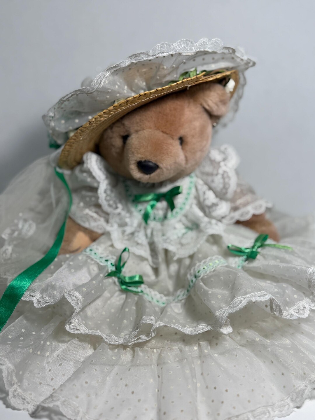 Bearly People Plush Bear VTG 1980’s in Victorian Dress - Miss Priscella ...