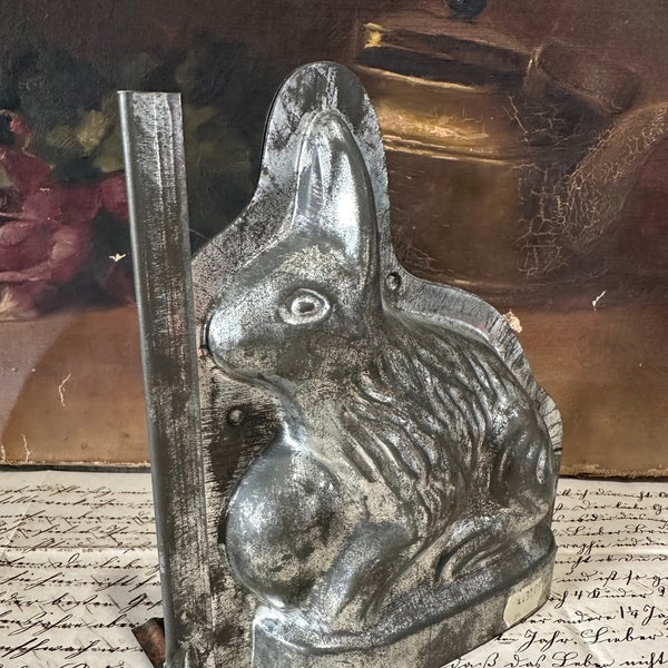 Bunny Chocolate Mold Vintage Metal - Etsy