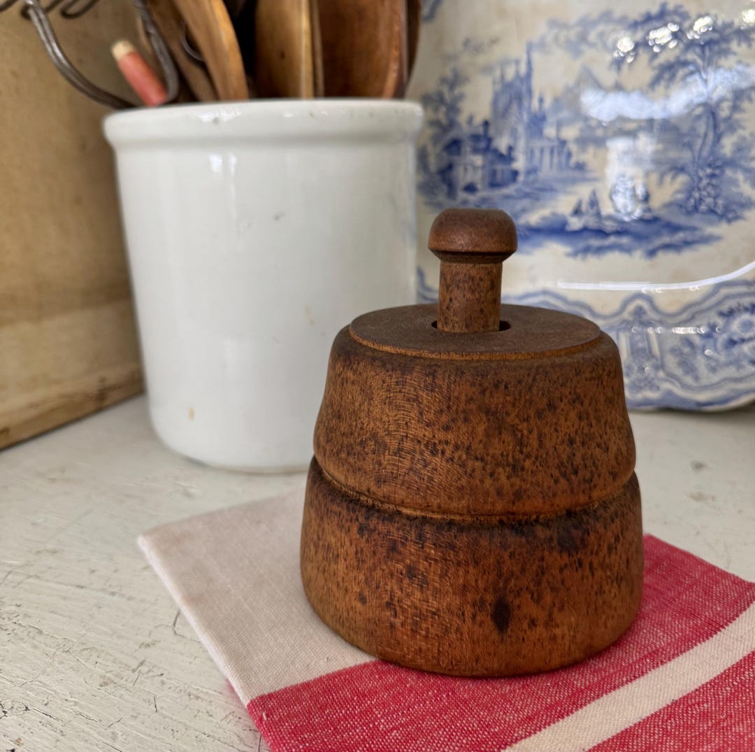 Wood Vintage Butter Stamp With Wheat Sheaf Design / Butter Bell / 5 and ...