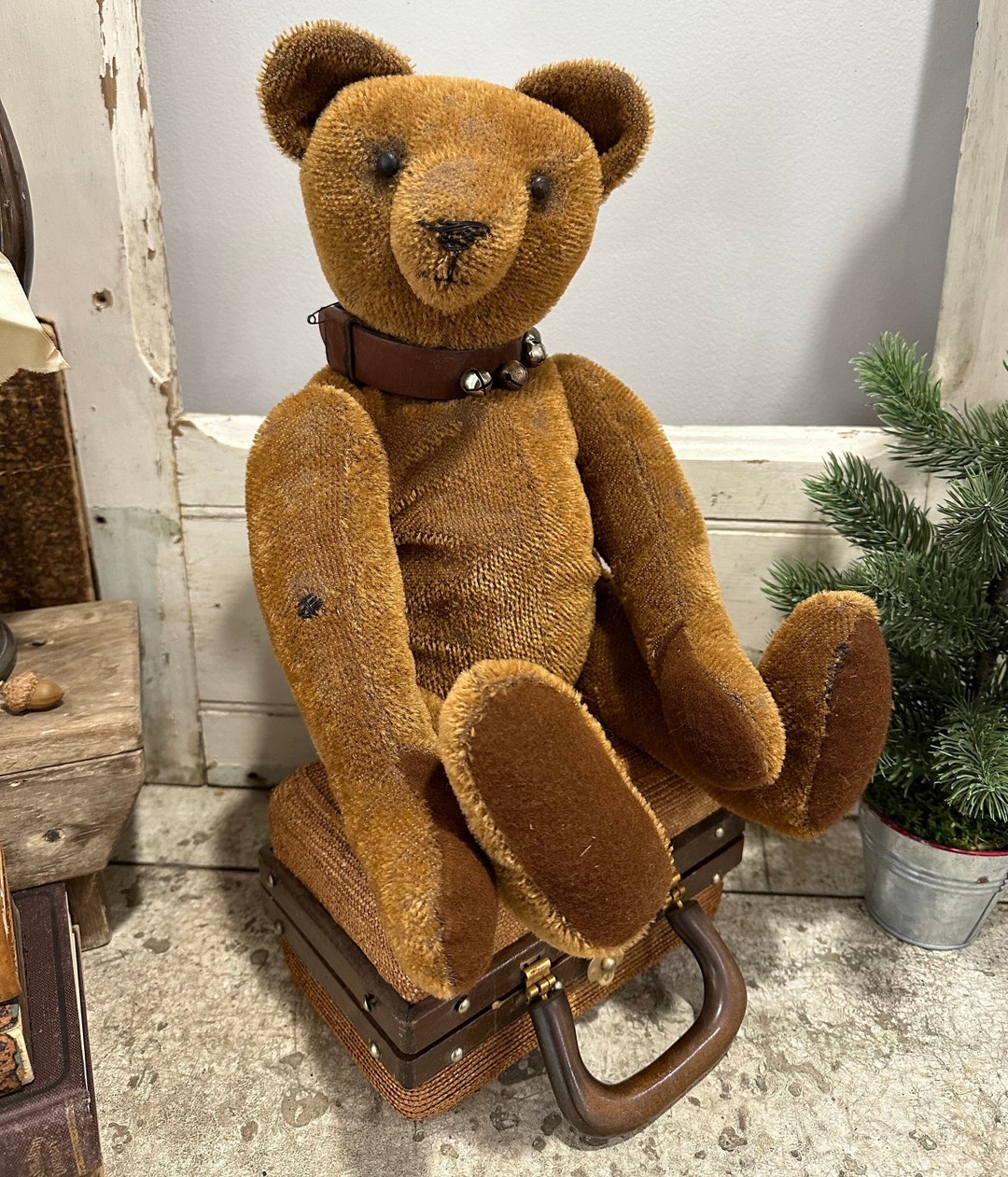 Old Jointed Teddy Bear / Worn Mohair Fur / Jointed Bear / - Etsy