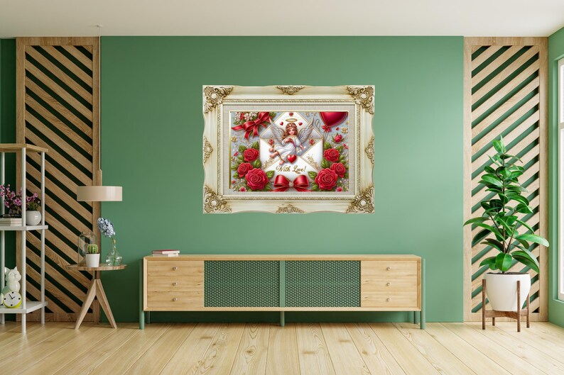 With Love Angel Art Print. ( Instant Digital Download ) - Etsy