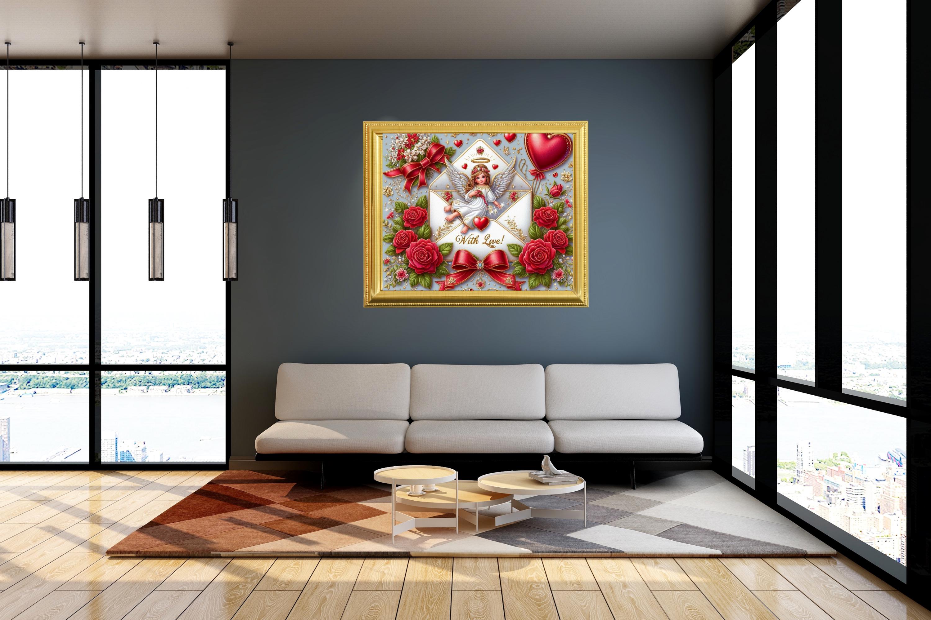 With Love Angel Art Print. ( Instant Digital Download ) - Etsy
