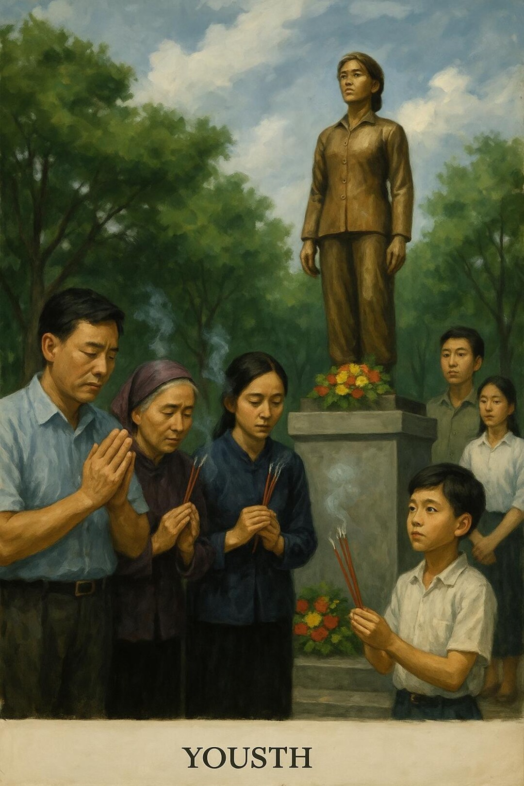 The Immortal Spirit of Võ Thị Sáu – Tribute Oil Painting Collection - Etsy