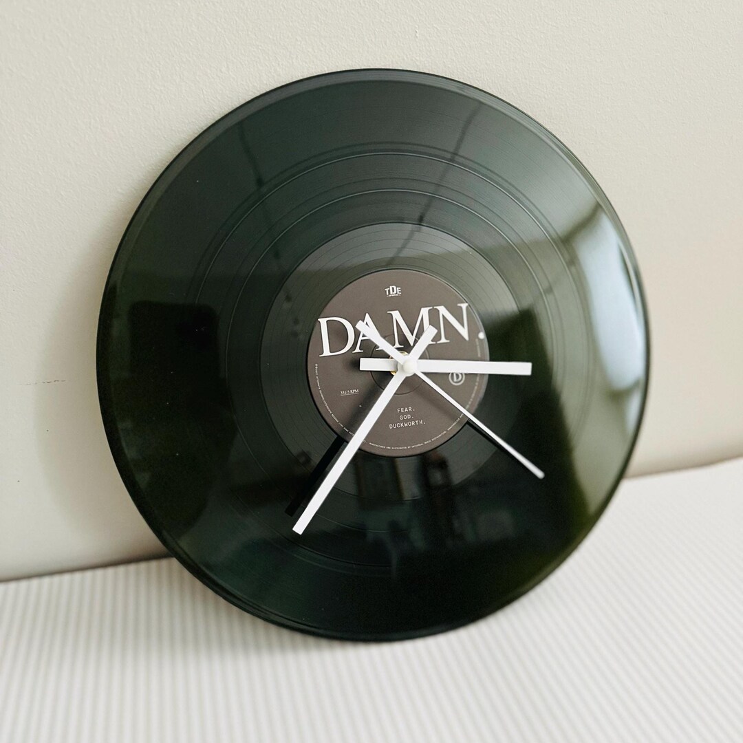 Kendrick Lamar Damn Vinyl Record Wall Clock - Handcrafted Album Art - Etsy