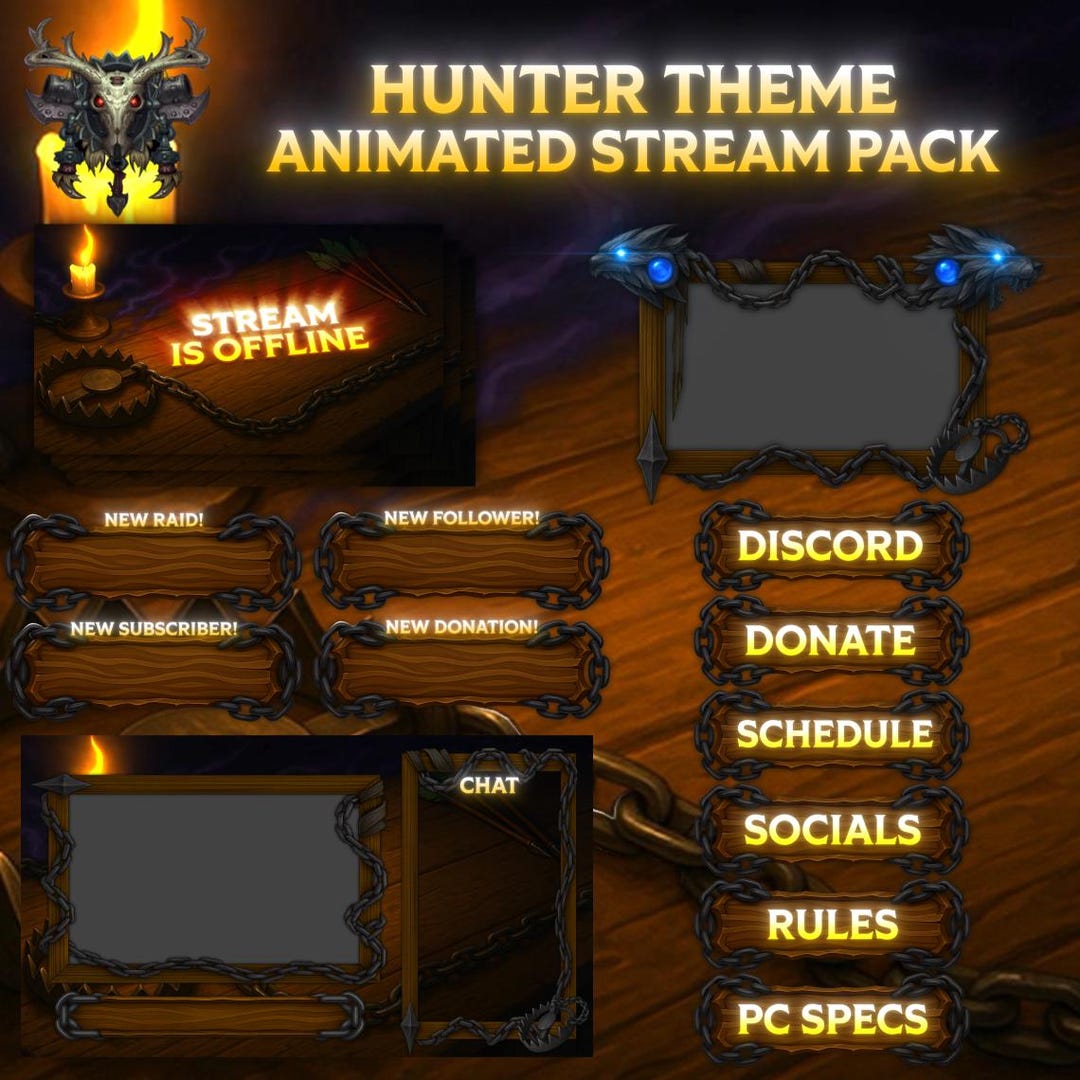 World of Warcraft - Hunter Theme Stream Package - Etsy