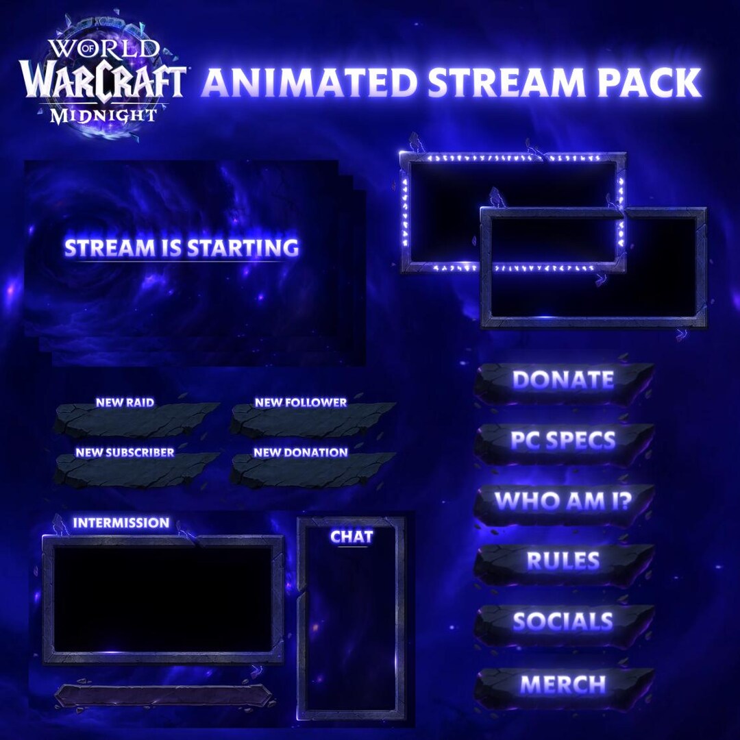 World of Warcraft: Midnight Stream Package - Etsy