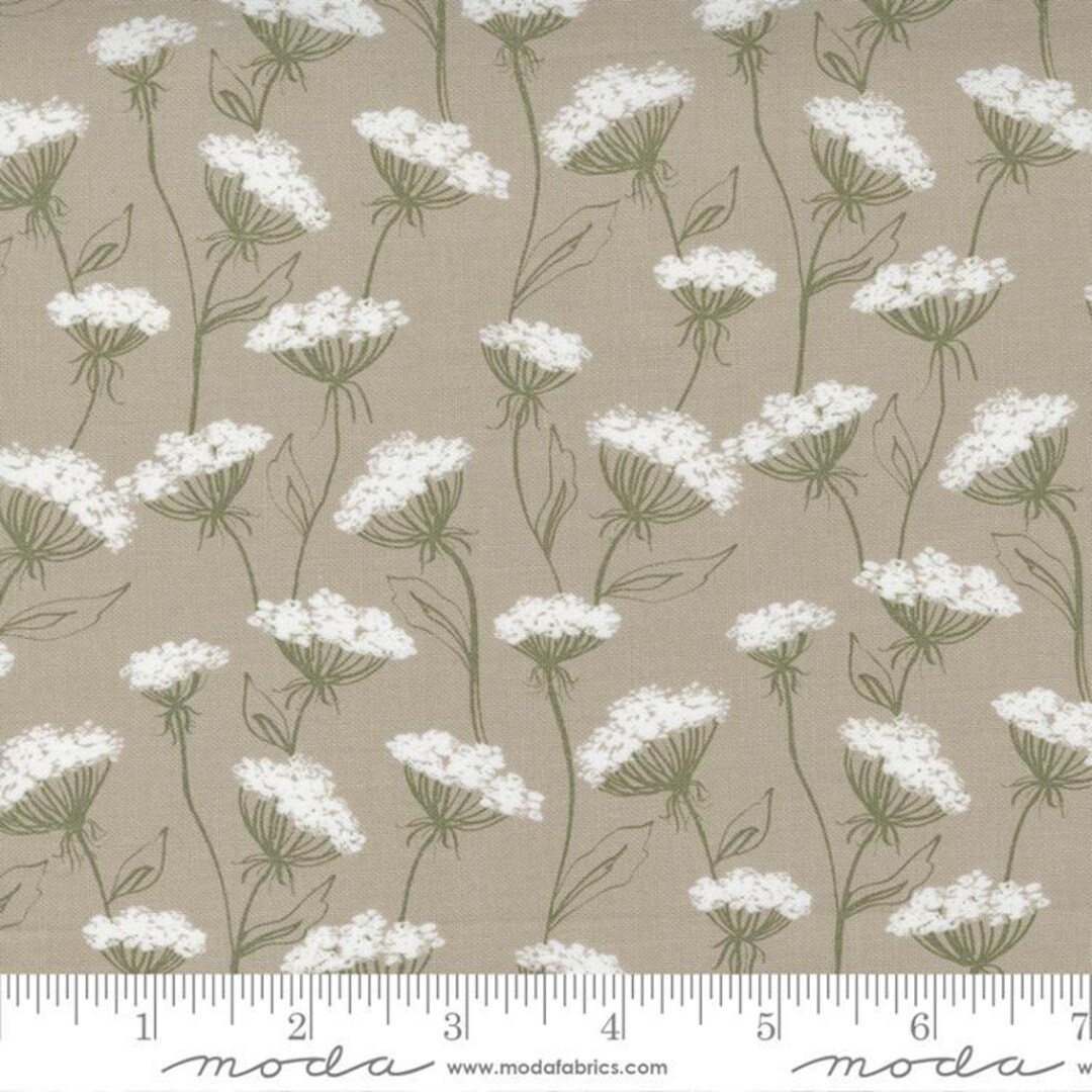 Flower Pot by Lella Boutique – Moda Fabrics – Taupe - Fat Quarters ...