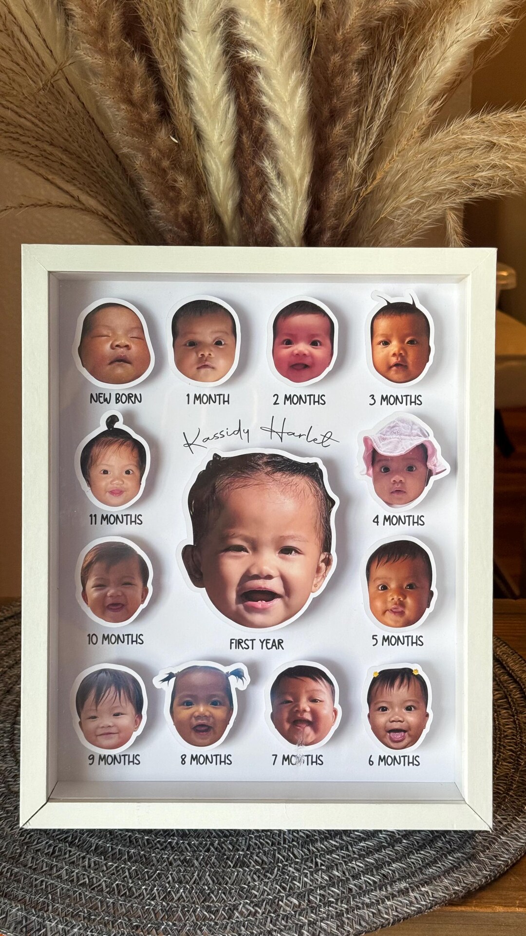 Customized Monthly Milestone Frame - Etsy