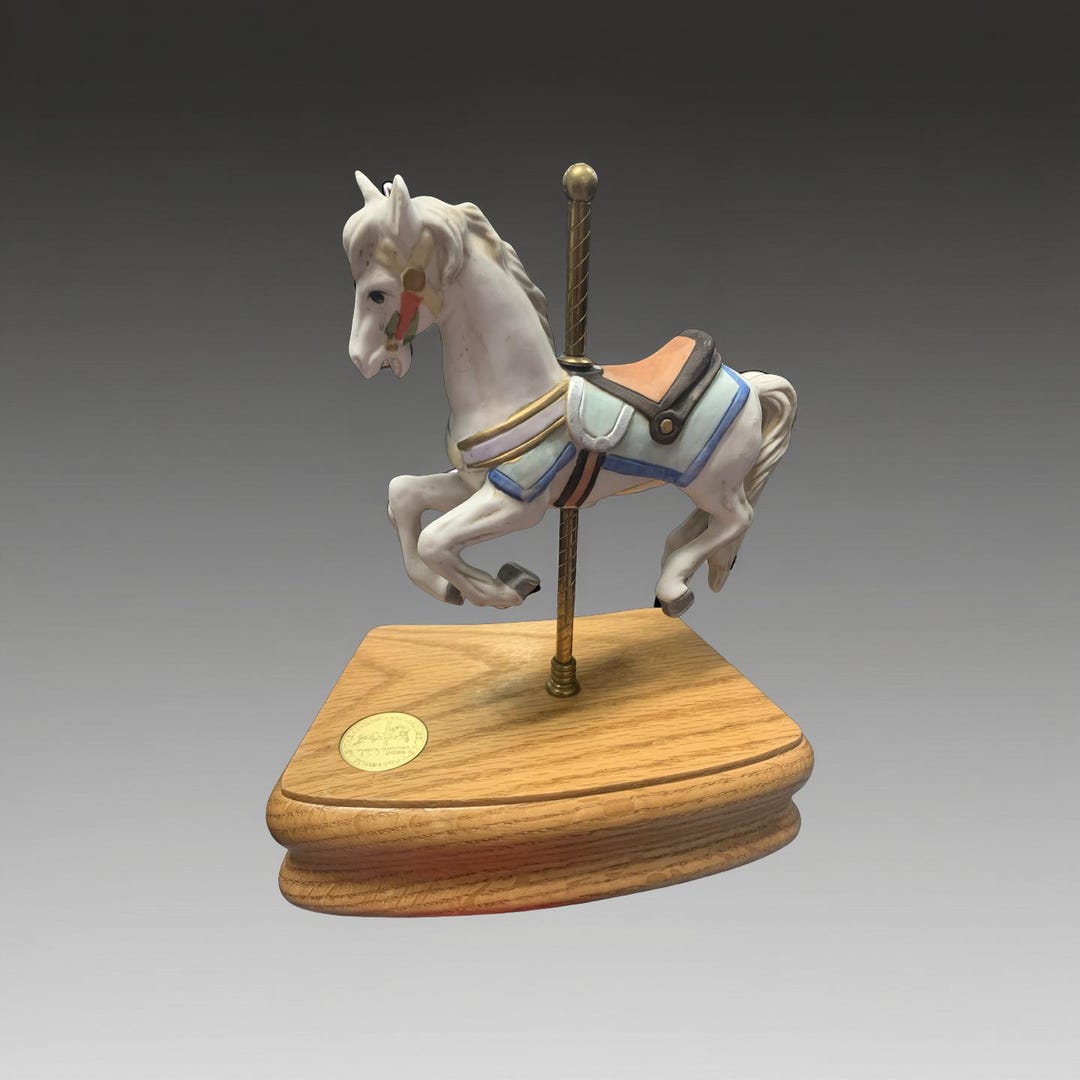 American Carousel Horse Tobin Fraley Limited Edition Music Box Signed ...