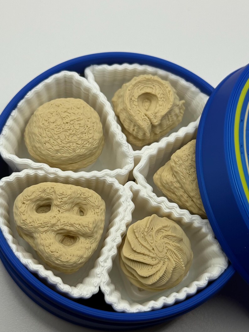 3D Printed Shortbread Cookie Container Multi Fidget Clicker - Etsy