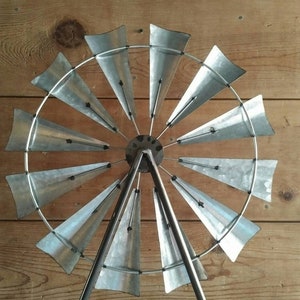 Galvanized Windmill Large Tabletop Windmill Barn Wedding Decor ...