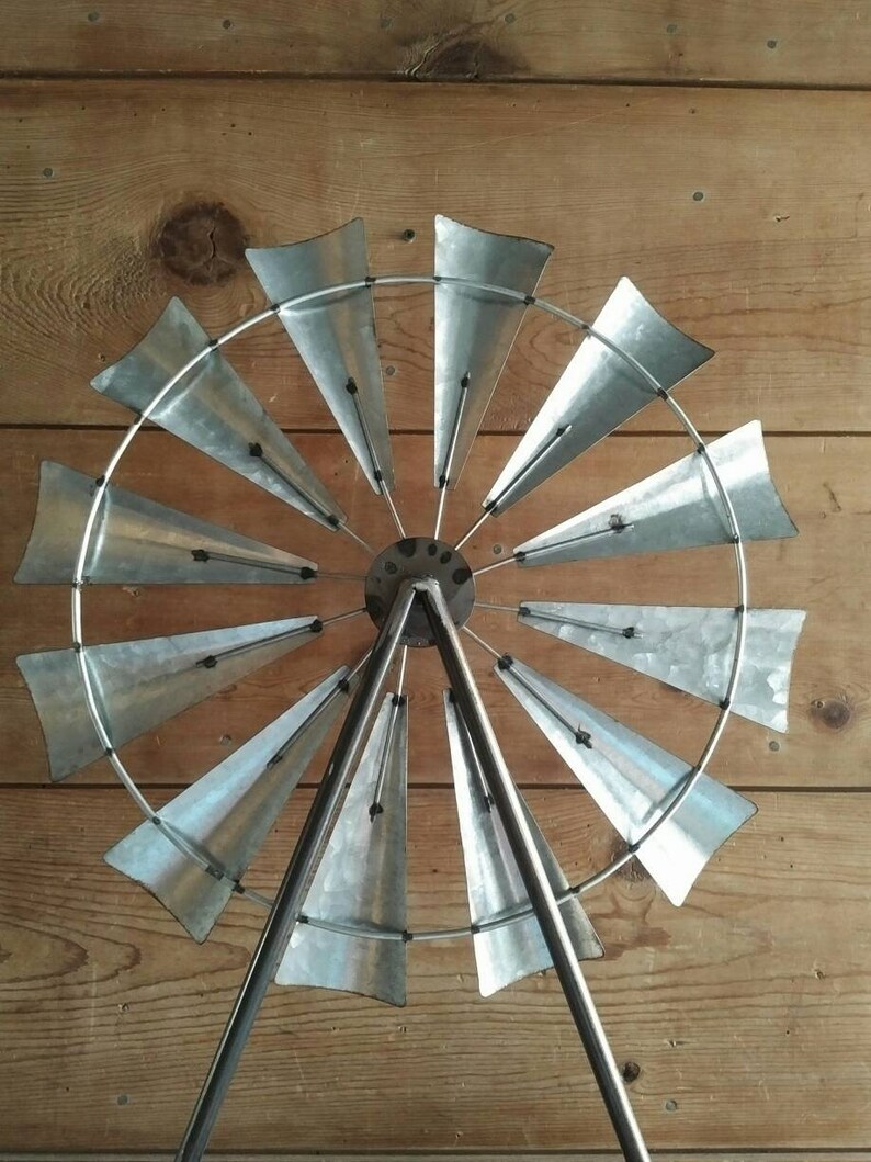 Galvanized Windmill Large Tabletop Windmill Barn Wedding Decor ...