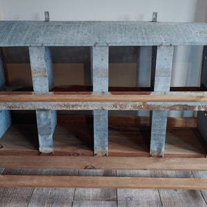 Vintage Chicken Nesting Box-galvanized Hen Nesting Box-farmhouse Wall ...