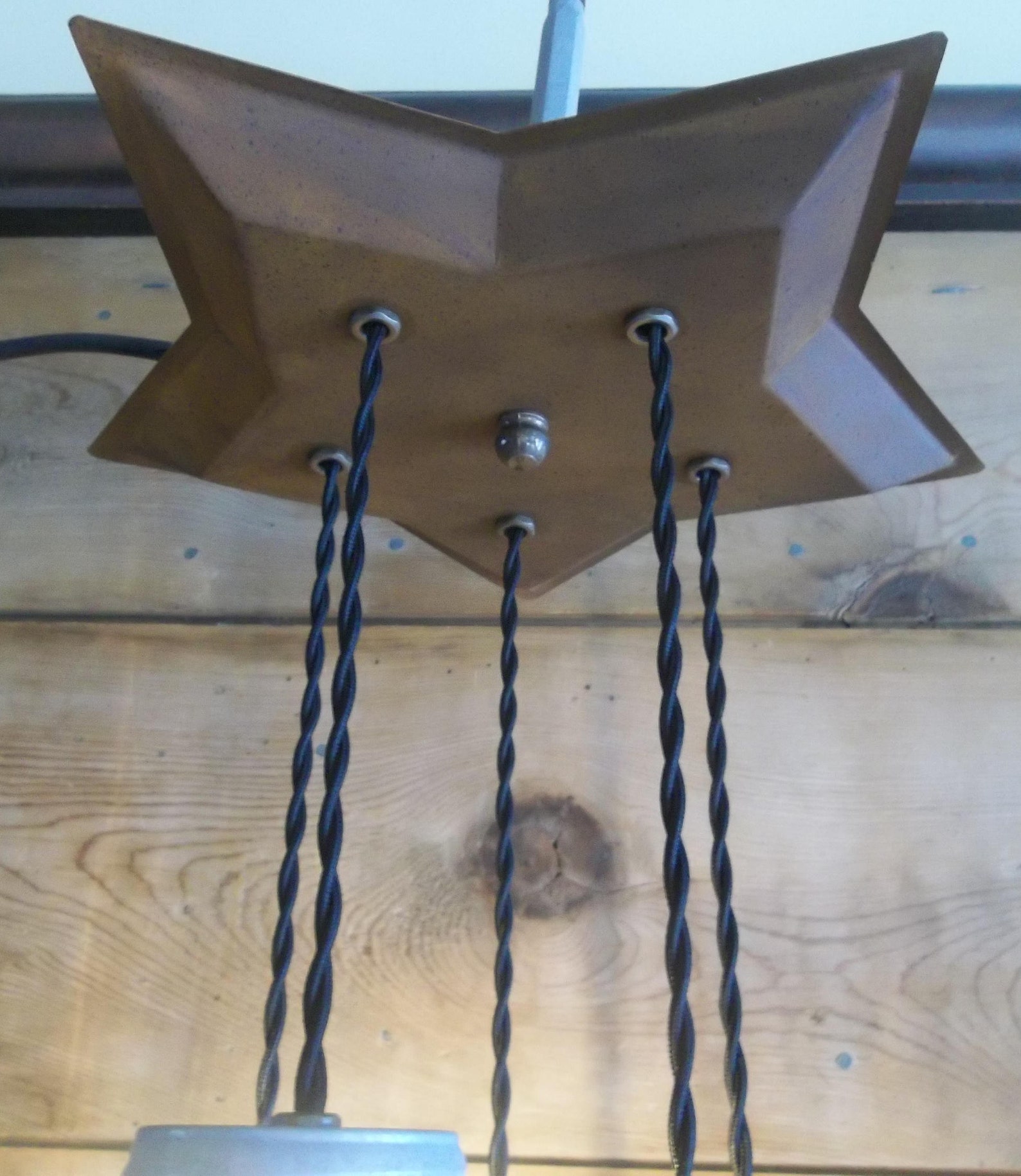 TEXAS Metal Star Light Mason Jar Light Fixture Rustic - Etsy