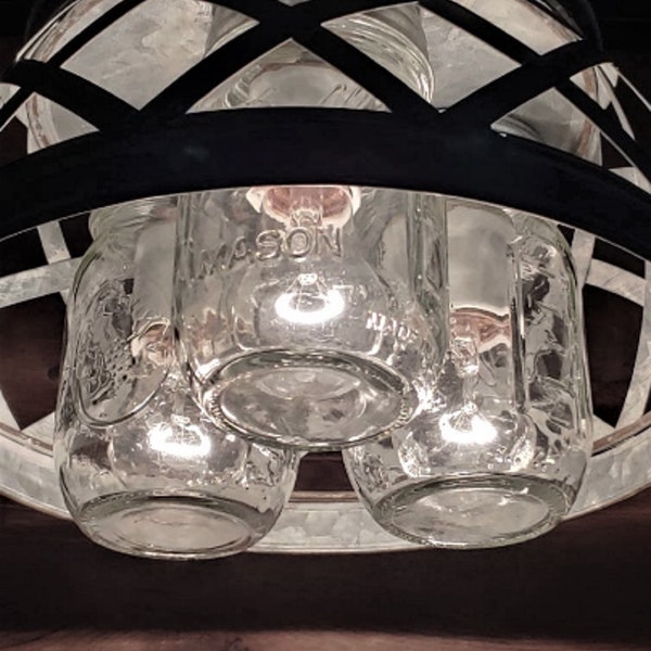 Glass Plate Ceiling Light - Etsy