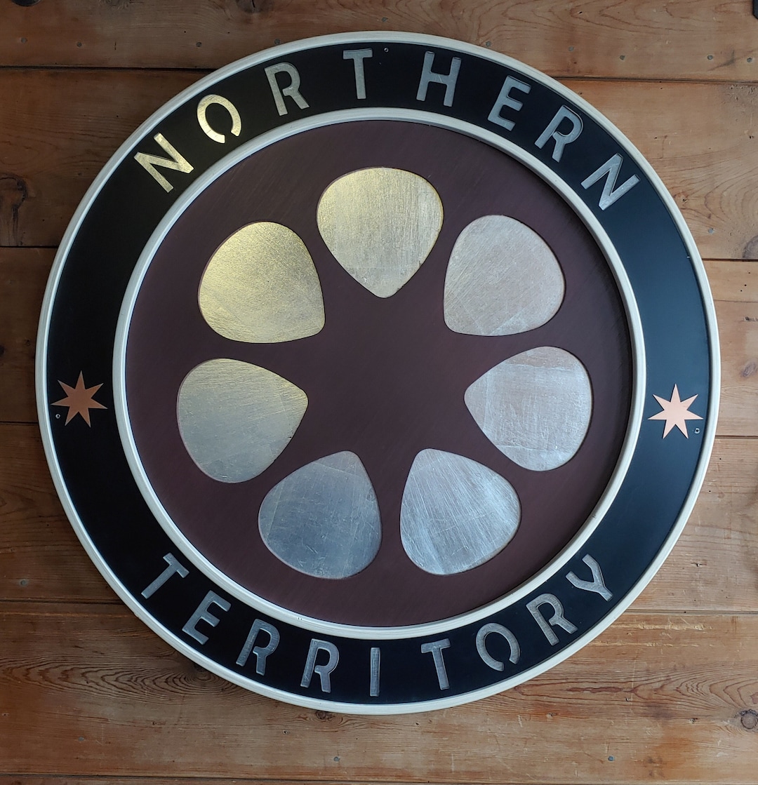 Australia Sign Northern Territory Sign Handmade Round Sign Wall Decor ...