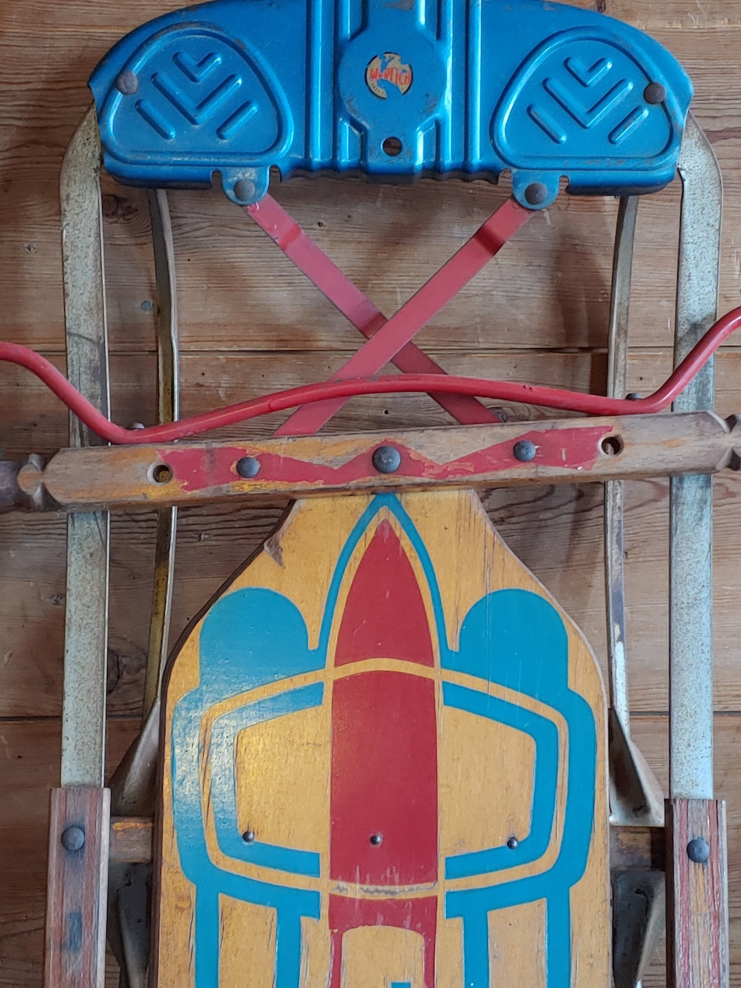 Vintage Sled Original Snow JET No. 040 Racing Sled? 40"l Snow Sport ...