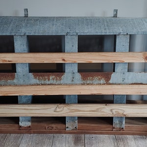 Vintage Chicken Nesting Box-galvanized Hen Nesting Box-farmhouse Wall ...