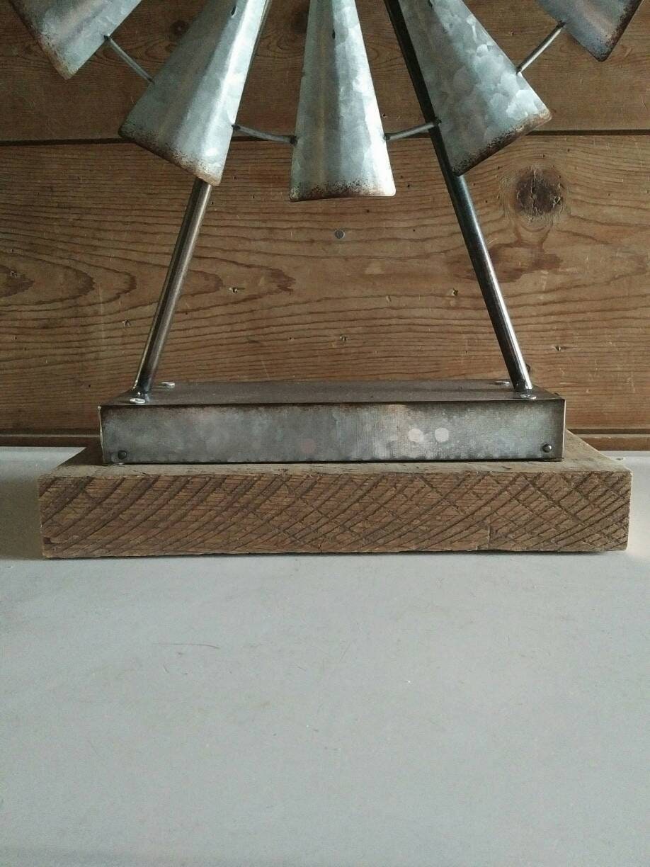 Galvanized Windmill Large Tabletop Windmill Barn Wedding Decor ...