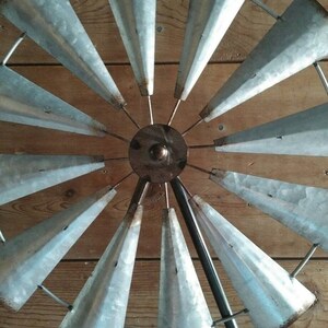 Galvanized Windmill Large Tabletop Windmill Barn Wedding Decor ...