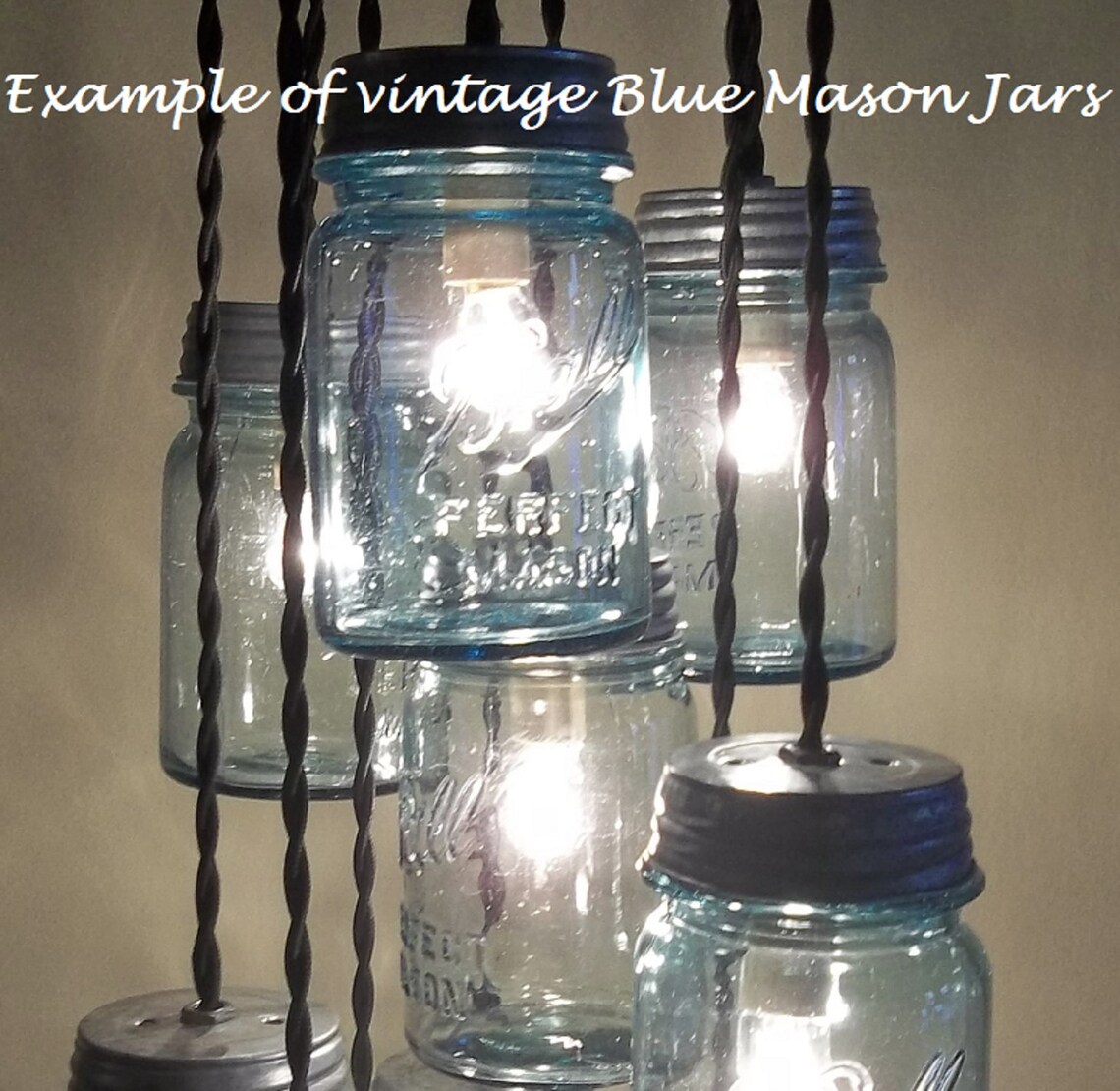 TEXAS Metal Star Light Mason Jar Light Fixture Rustic - Etsy