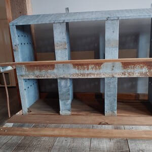 Vintage Chicken Nesting Box-galvanized Hen Nesting Box-farmhouse Wall ...