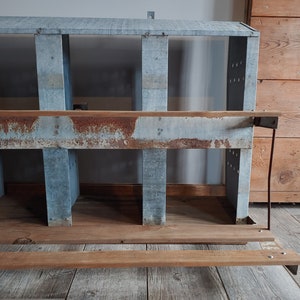Vintage Chicken Nesting Box-galvanized Hen Nesting Box-farmhouse Wall ...
