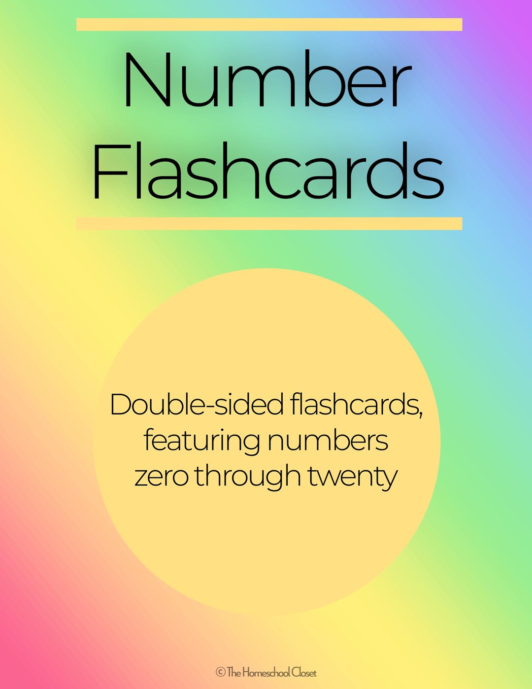 Number Flashcards 0-20 | Double-sided Printable | Numerals & Number ...