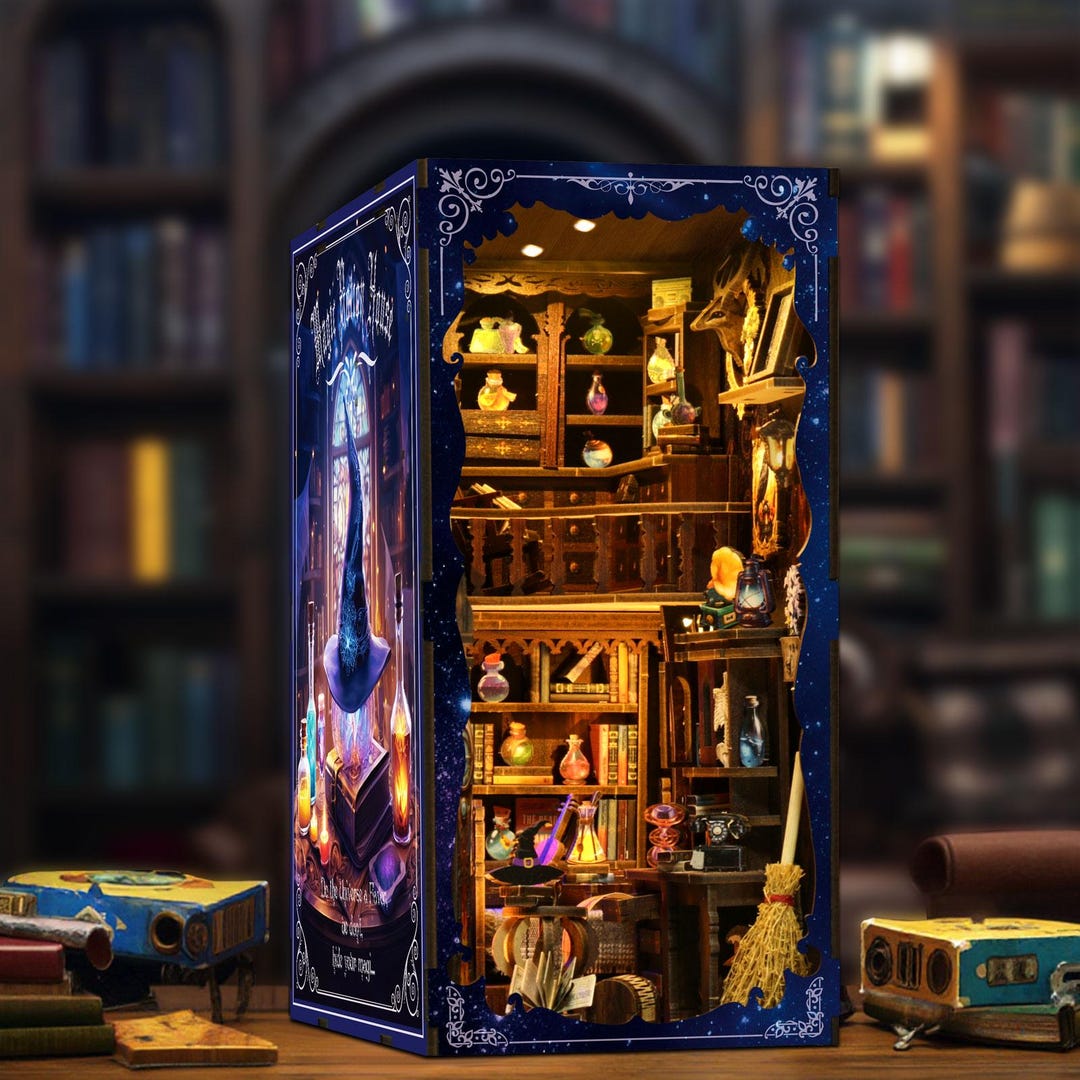 Magic Potion House DIY Book Nook Kit With LED – Enchanting Craft Kit - Etsy