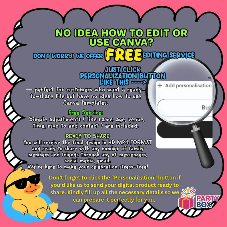 Plants Vs Brainrots Animated Birthday Invitation | Editable Canva ...